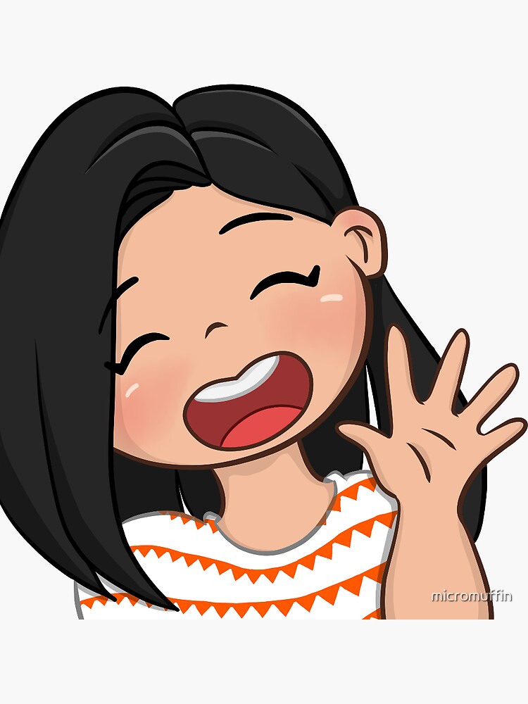 "micromuffin - Hi emote" Sticker by micromuffin | Redbubble
