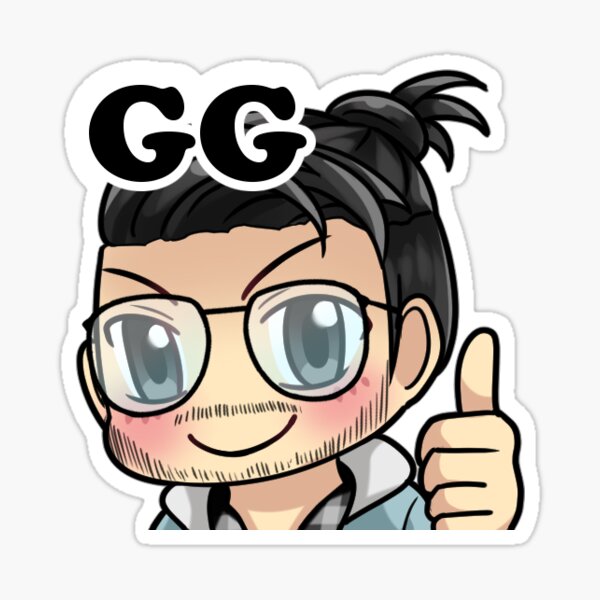 "GG!" Sticker for Sale by DravenA | Redbubble