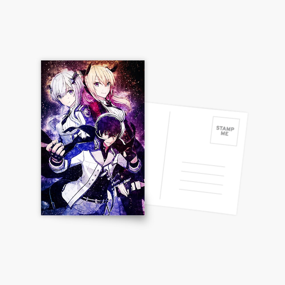 Anos Voldigoad Misha Necron Sasha Necron Misfit Of Demon King Academy Postcard By Spacefoxart