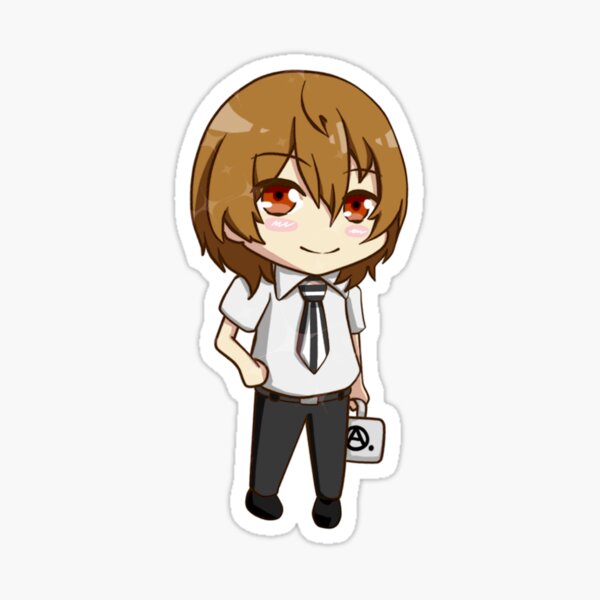 Pegatina «Chibi Goro Akechi de unmeisaki» de unmeisaki | Redbubble