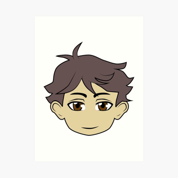 "Oikawa Tooru Chibi Face" Art Print by Mtcicero03 | Redbubble