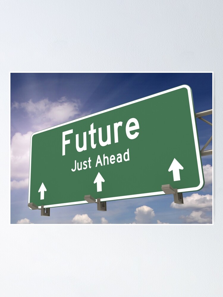 "Future,future ahead sign,sign art,modern abstract art,abstract canvas ...