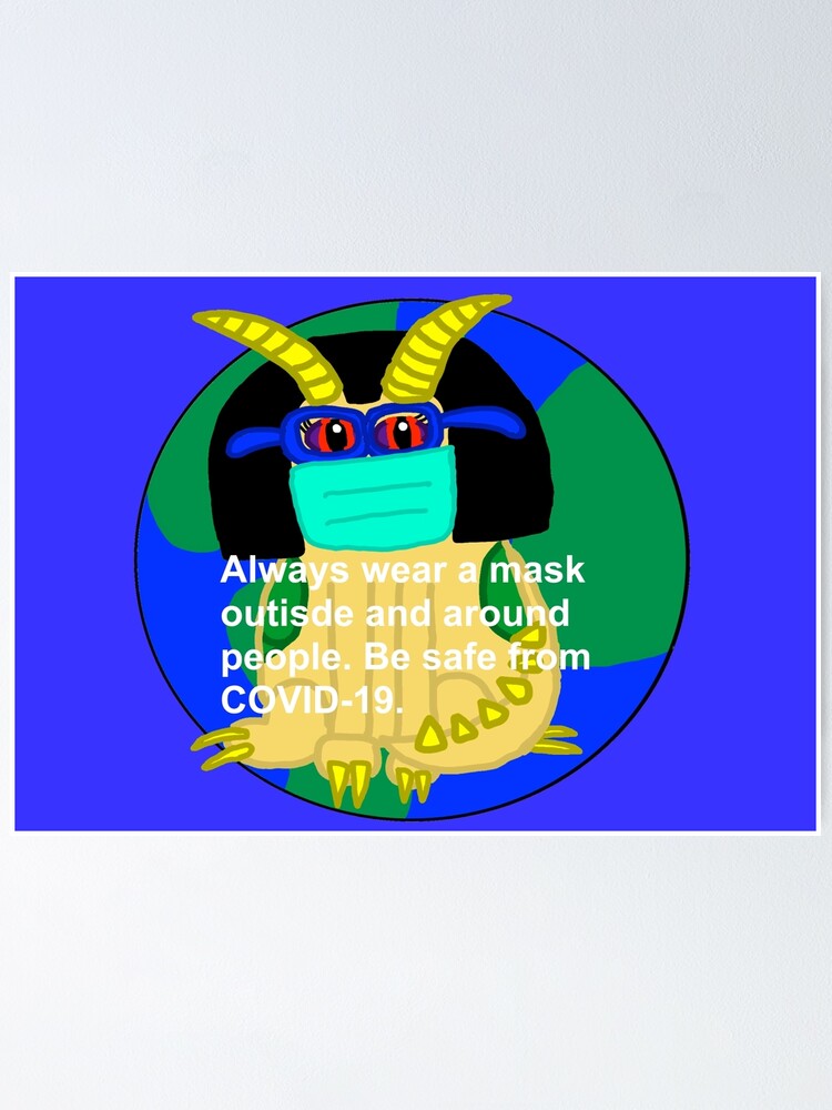 "Be Safe. Wear a mask" Poster for Sale by Maria19987 | Redbubble