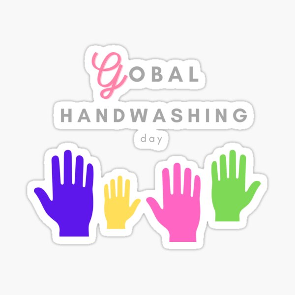"global handwashing day t shirt " Sticker for Sale by meme2525 | Redbubble