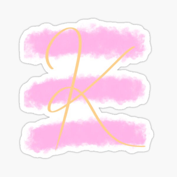 "K Logo" Sticker by Nichestalgia | Redbubble