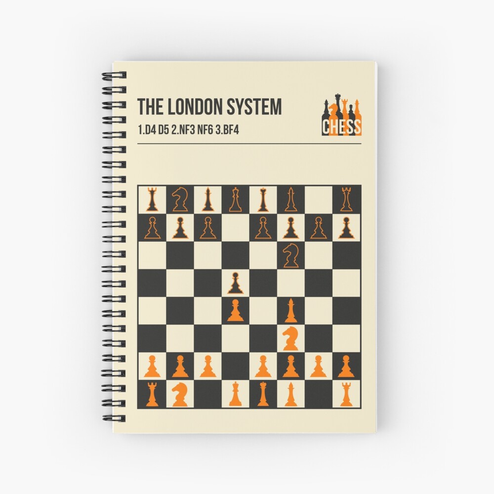 "The London System Vintage Chess Opening Art" Spiral Notebook for Sale ...