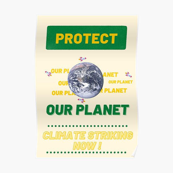 "Climate strike now" Poster for Sale by oboel | Redbubble