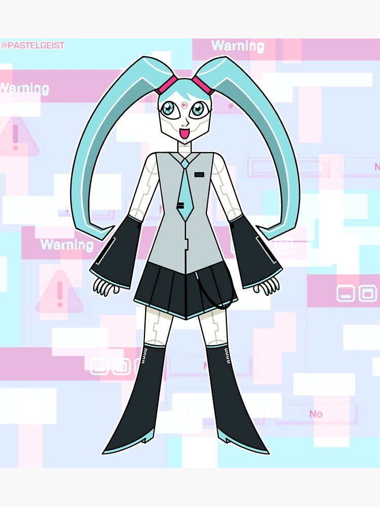 "Robot Miku" Poster by Pastelgeist | Redbubble