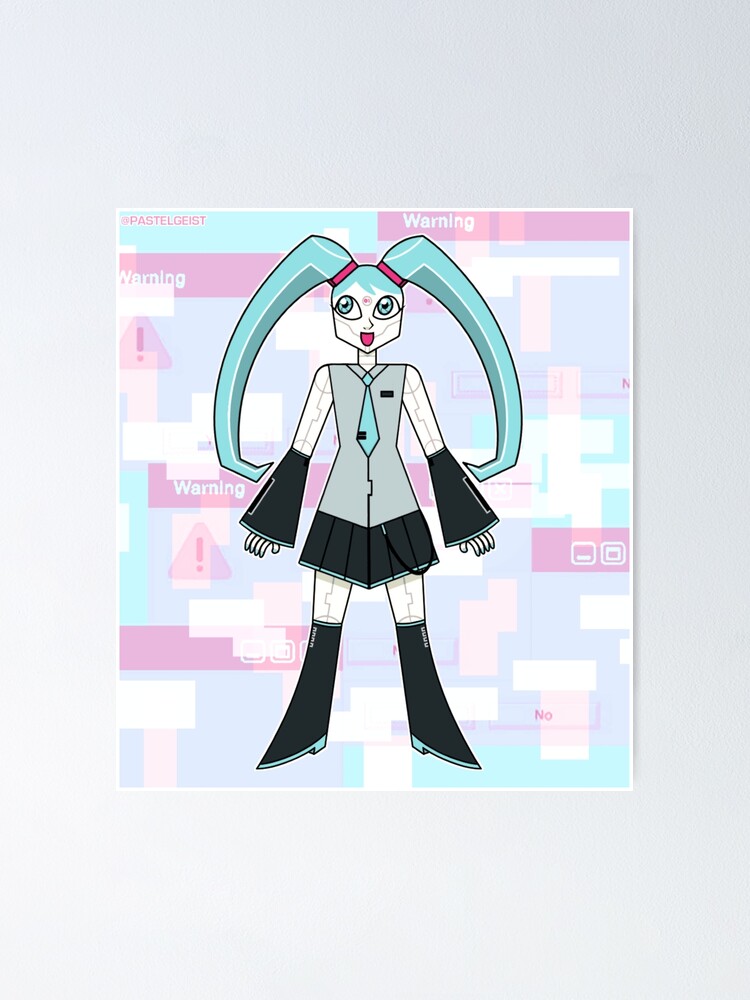 "Robot Miku" Poster by Pastelgeist | Redbubble