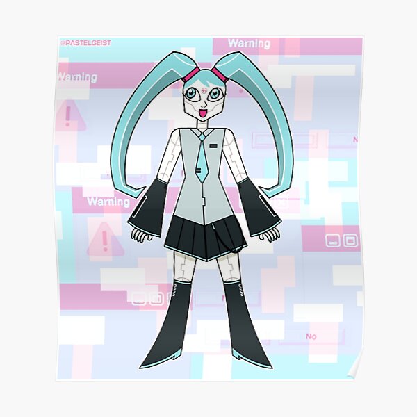 "Robot Miku" Poster by Pastelgeist | Redbubble