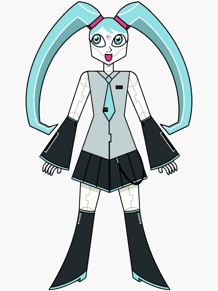 "Robot Miku" Sticker for Sale by Pastelgeist | Redbubble