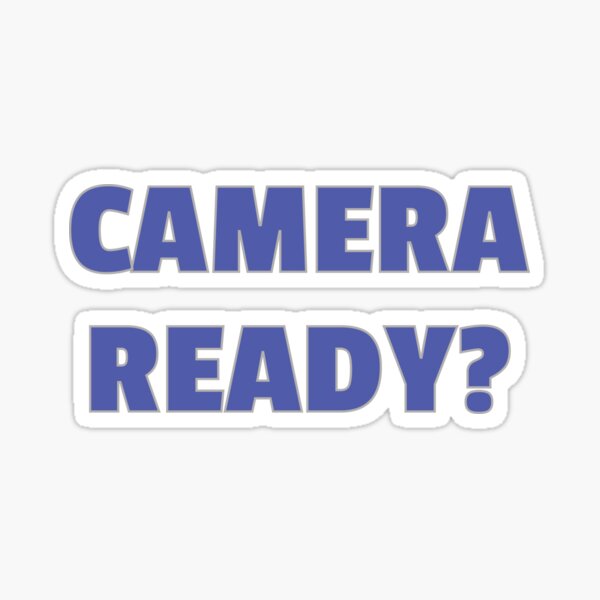 "Filmmaker Camera Ready Gift for Film Crew" Sticker by TrndSttr | Redbubble