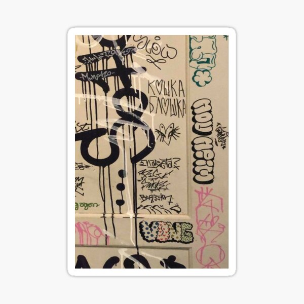 "graffiti aesthetic" Sticker by sabrinamerg | Redbubble