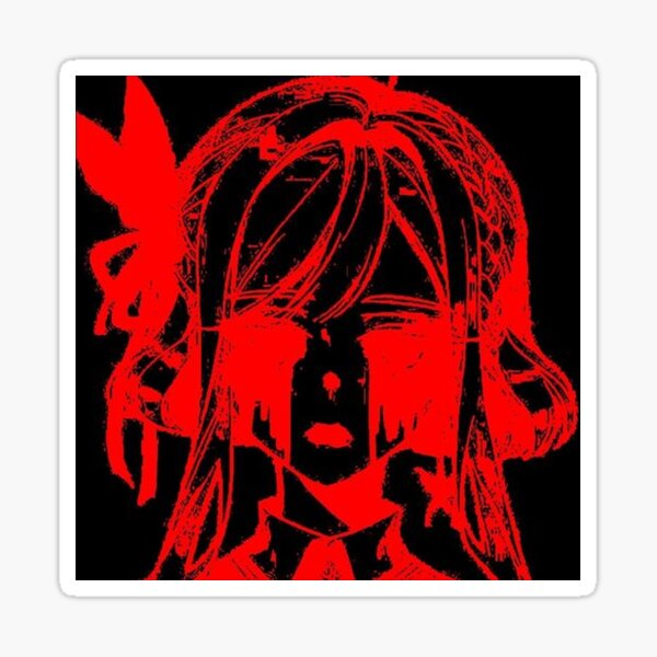 "goth anime aesthetic" Sticker by sabrinamerg | Redbubble