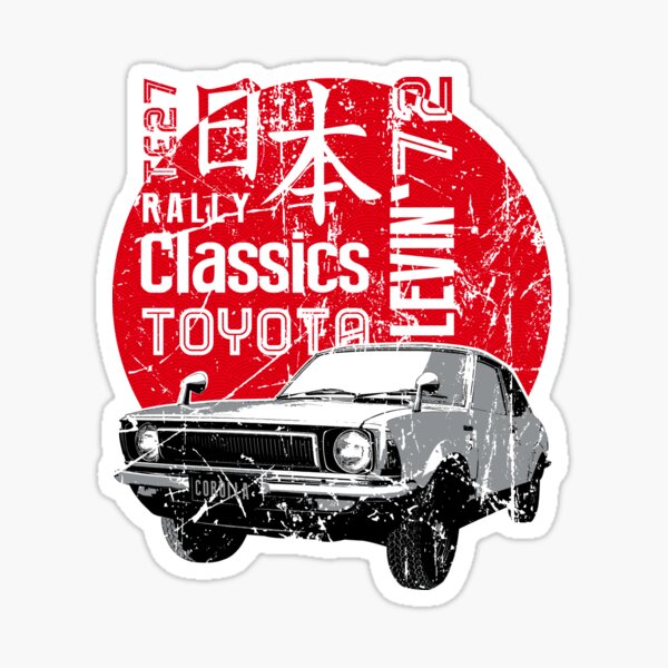 "NEW Men's Classic Rally Car T-shirt" Sticker for Sale by NuDesign ...