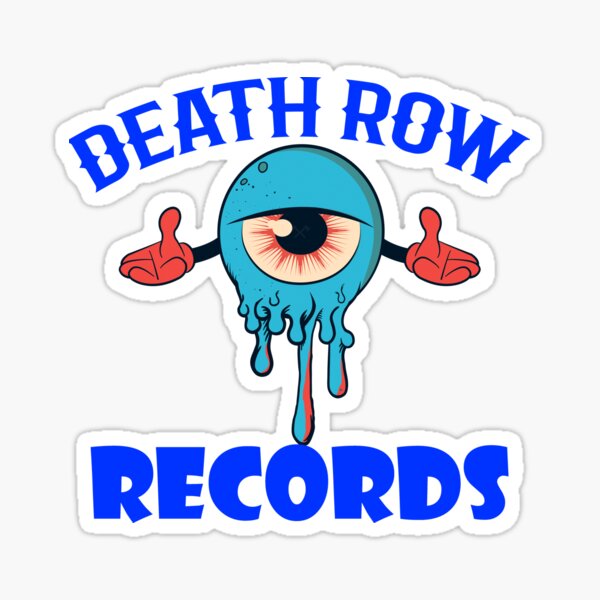 " death row records " Sticker by Khalidhouraiz | Redbubble