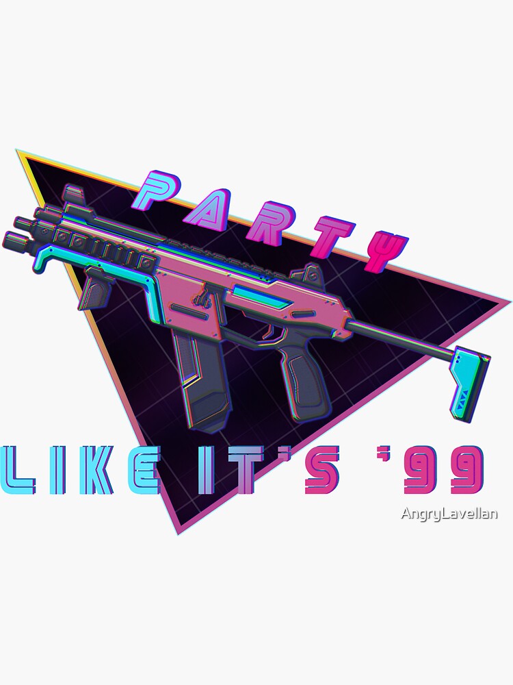 "R99 Party" Sticker for Sale by AngryLavellan | Redbubble