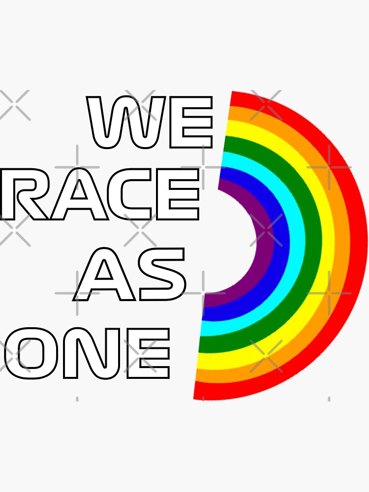 Pegatina «#WeRaceAsOne Fórmula 1» de VeronikaKac | Redbubble