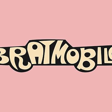"Bratmobile Logo Riot Grrrl" Sticker for Sale by eyepoo | Redbubble