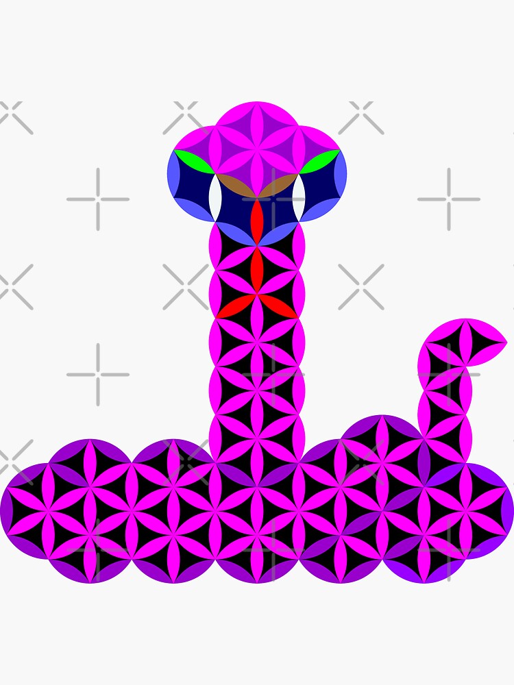 "The Snake Of Life - Python, Purple." Sticker for Sale by podweb ...