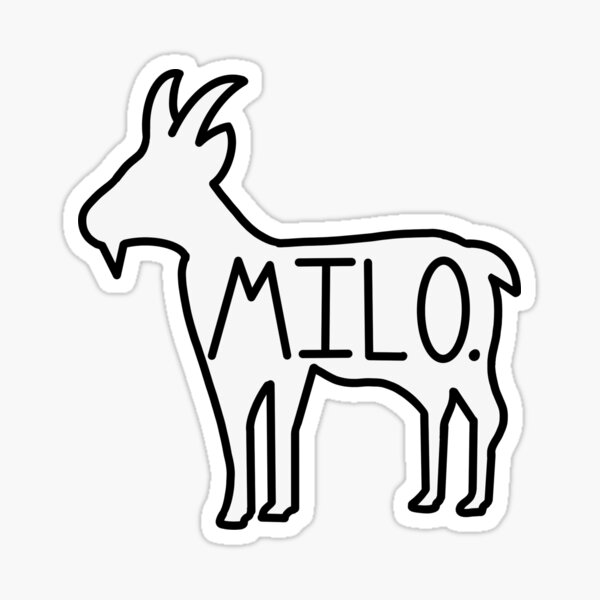 "Milo the goat Shadow and Bone" Sticker by laurmo | Redbubble