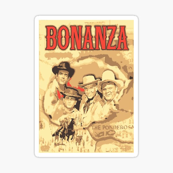 "Poster bonanza" Sticker for Sale by bethgabe | Redbubble