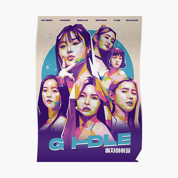 "G-IDLE" Poster for Sale by satutas | Redbubble