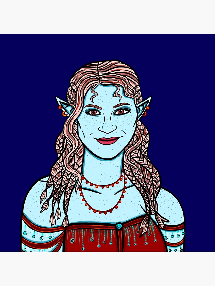 "Eve the Elf" Sticker for Sale by TawnsfolkArt | Redbubble