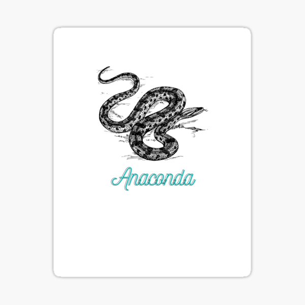 "Great anaconda" Sticker by AnaConda95 | Redbubble