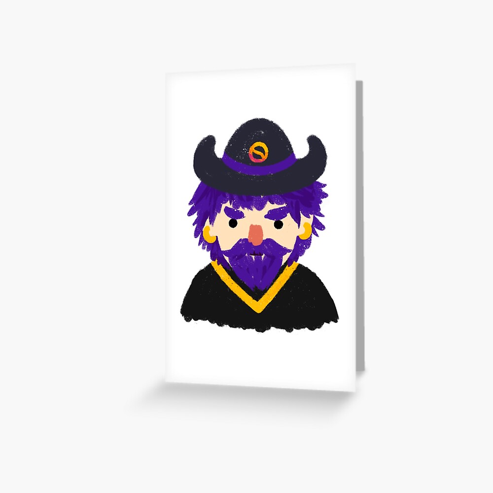 "Wizard M. Rasmodius from Stardew Valley Sticker" Greeting Card by ...