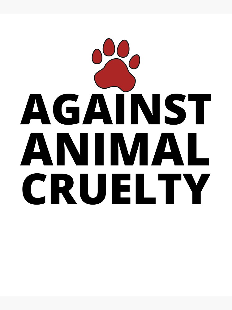 "Against Animal Cruelty" Tote Bag for Sale by NiceThingsPanda | Redbubble