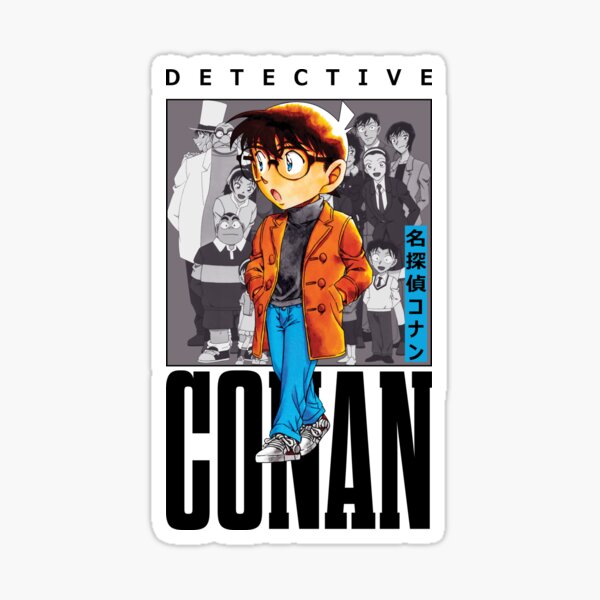 "Detective Conan Edogawa" Sticker by badrelnajjar | Redbubble