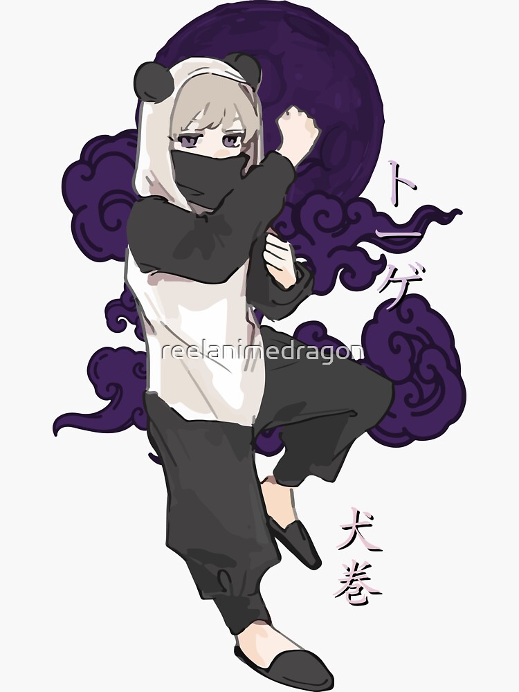 Pegatina «Toge Inumaki Panda - Jujutsu Kaisen» de reelanimedragon ...