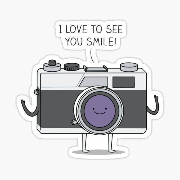 "Smile" Sticker for Sale by Milkyprint | Redbubble