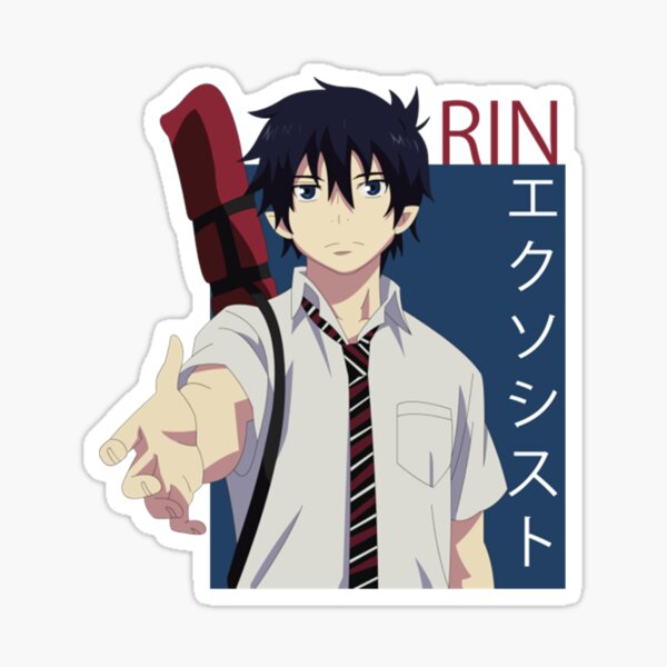 "Rin Okumura Blue Exorcist anime" Sticker by Szekelyvalentin | Redbubble