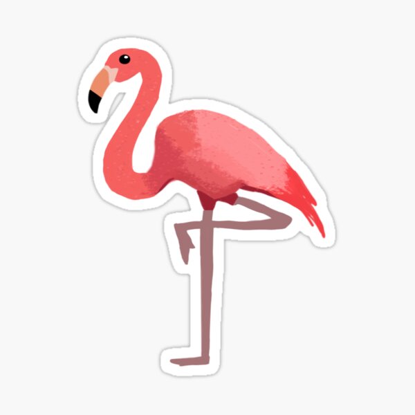 "Flamingo emoji tropical aesthetic cute sticker" Sticker by ...