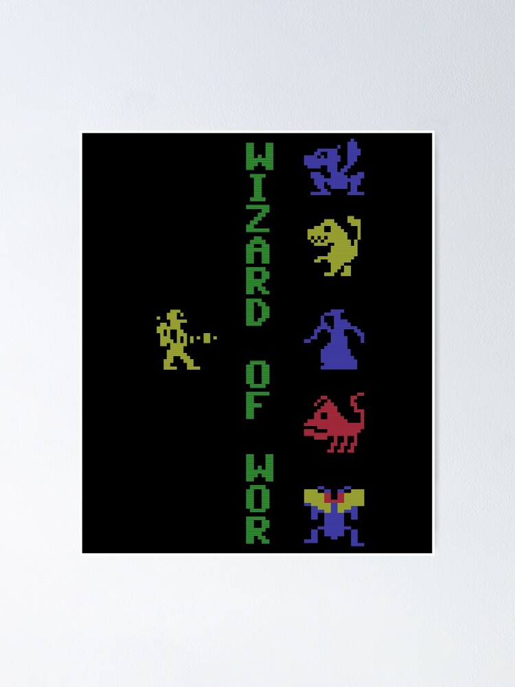 "Wizard of Wor retro theme" Poster for Sale by animeri | Redbubble
