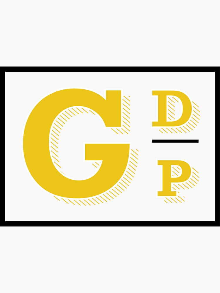 "GDP logo" Sticker for Sale by GarageDePhil | Redbubble