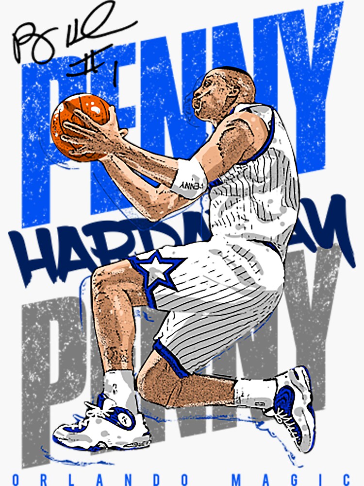 "Penny Hardaway T-ShirtPenny Hardaway" Sticker for Sale by GordTerra ...