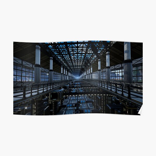 "Satisfactory Game - Factory" Poster by CornerDoorStore | Redbubble