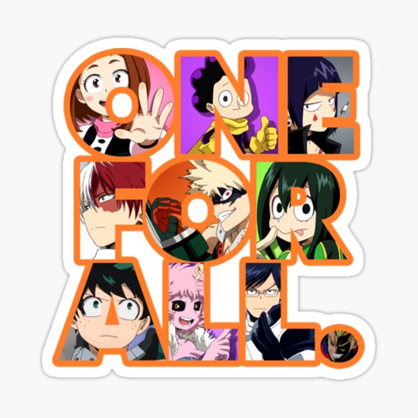 "One for all." Sticker for Sale by Voroslajos | Redbubble