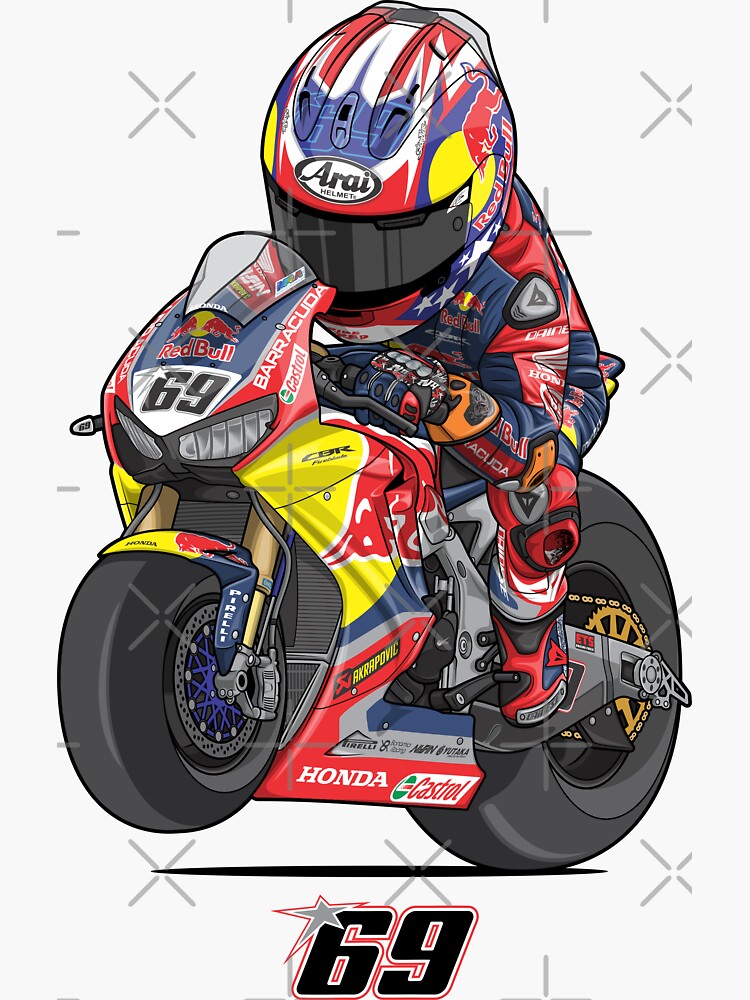 "NICKY HAYDEN" Sticker for Sale by FHadiyan62 | Redbubble