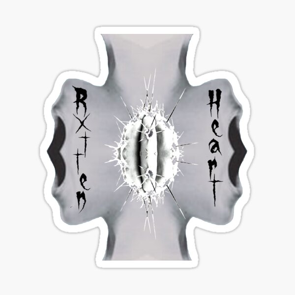 "Rotten Heart Dark Emo Goth Grunge Graphic Design Version 2" Sticker ...