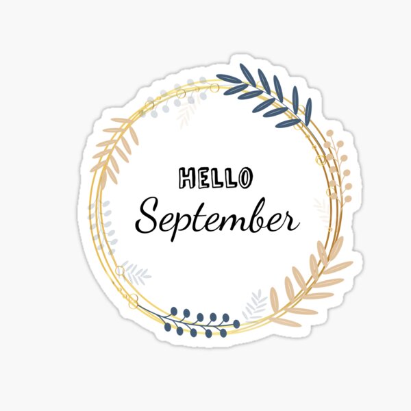 "Hello September! Monthly floral design for journals & planners ...