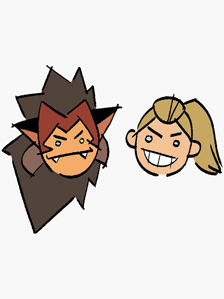 "Catra and Adora Drawing - She-Ra and the Princesses of Power " Sticker ...