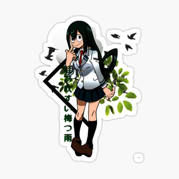 "Tsuyu Asui" Sticker by Voroslajos | Redbubble