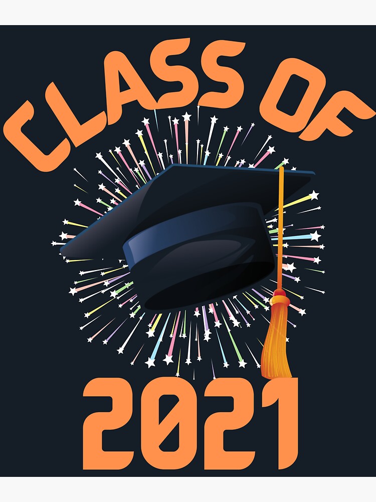 "GRADUATED CLASS OF 2021, GRADUATION DAY, GRADUATION FIREWORKS" Sticker ...