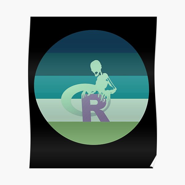 Póster «Lenguaje de programación del logo R con monstruo» de Birdhead ...