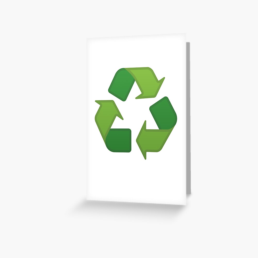" Recycling Symbol Recycle Logo Gift" Greeting Card by MKMemo1111 ...