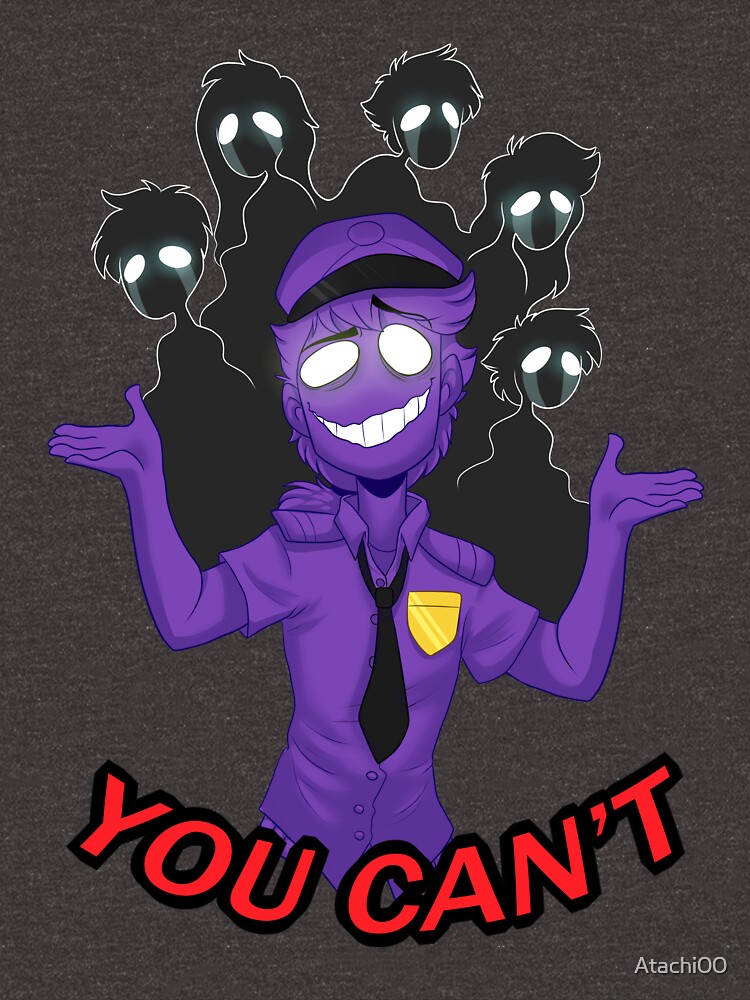"Purple Guy" T-shirt for Sale by Atachi00 | Redbubble | fnaf t-shirts ...